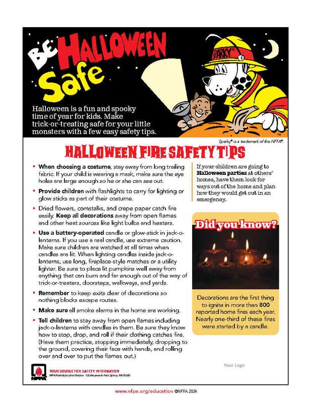 🎃 Halloween Fire Safety Tips! - Junior Fire Company